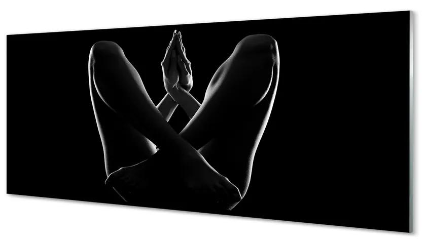 akrylový obraz Nohy a ruce 120x60 cm