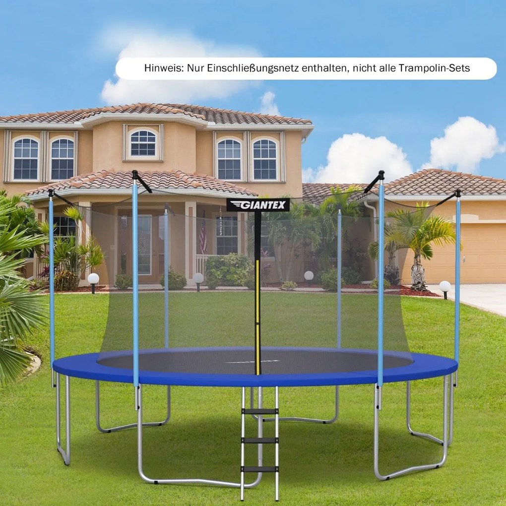 Costway Trampolínová ochranná síť Ø366 cm pro zahradní trampolíny uvnitř