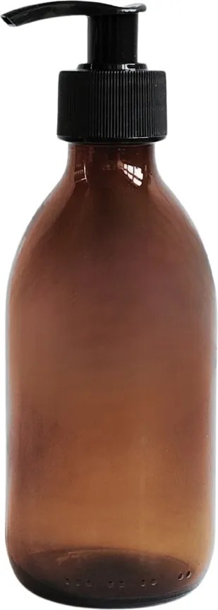 Dávkovač mýdla MONA 250 ml s černým vroubkovaným dávkovačem