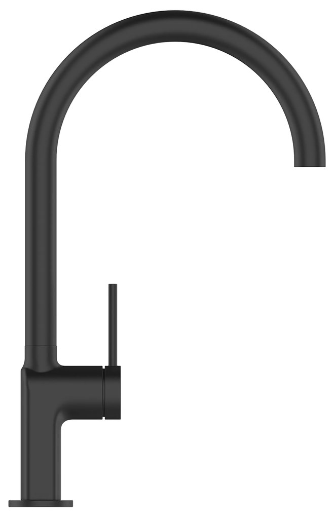 Invena Kalitea, dřezová baterie h-373, černá matná, INV-BZ-72-004-V