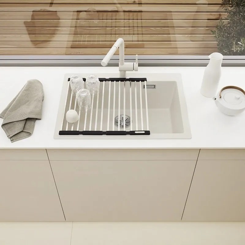 Blanco Pleon 8, silgranitový dřez 700x510x220 mm, 1-komorový, černá, BLA-525957