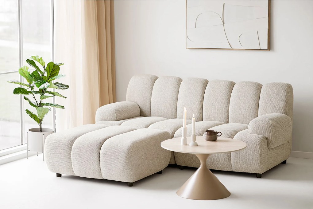 House Nordic Dvoumístná pohovka TAZA béžová 190cm levá 1360008