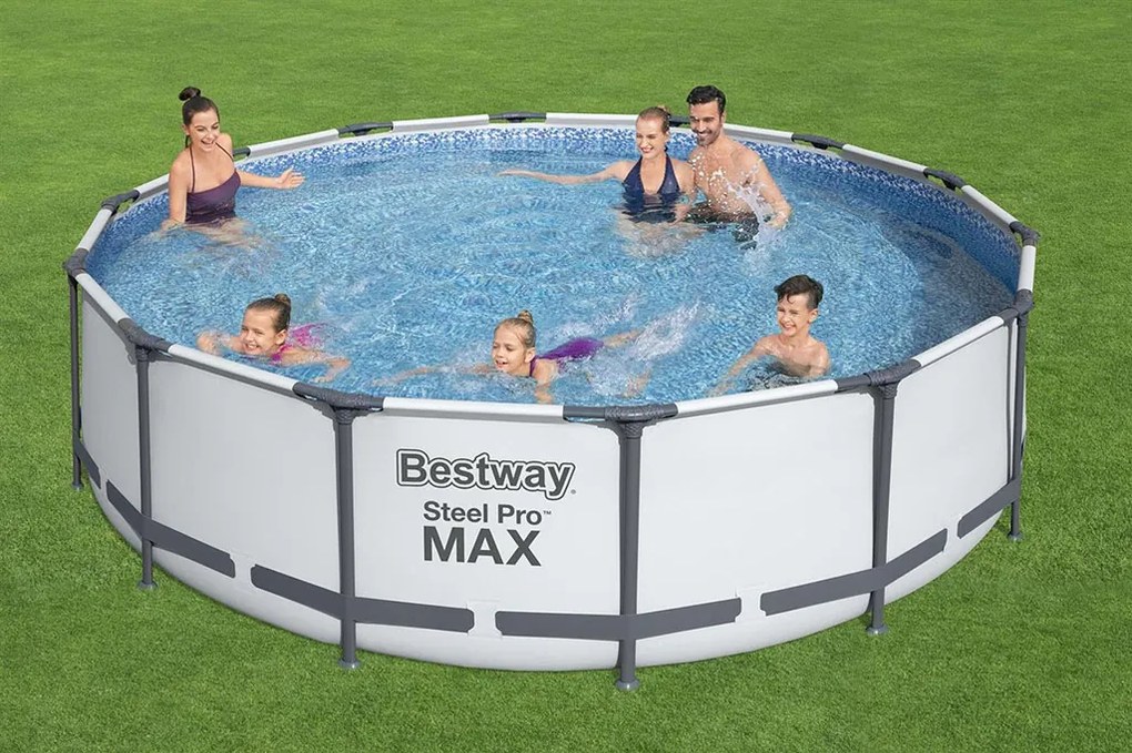 BESTWAY Steel Pro Max Bazén 427 x 107 cm, kartušová filtrace 56950