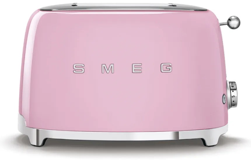 Smeg Toustovač TSF01, 2x2, 50's Retro Style, pastelově růžová TSF01PKEU
