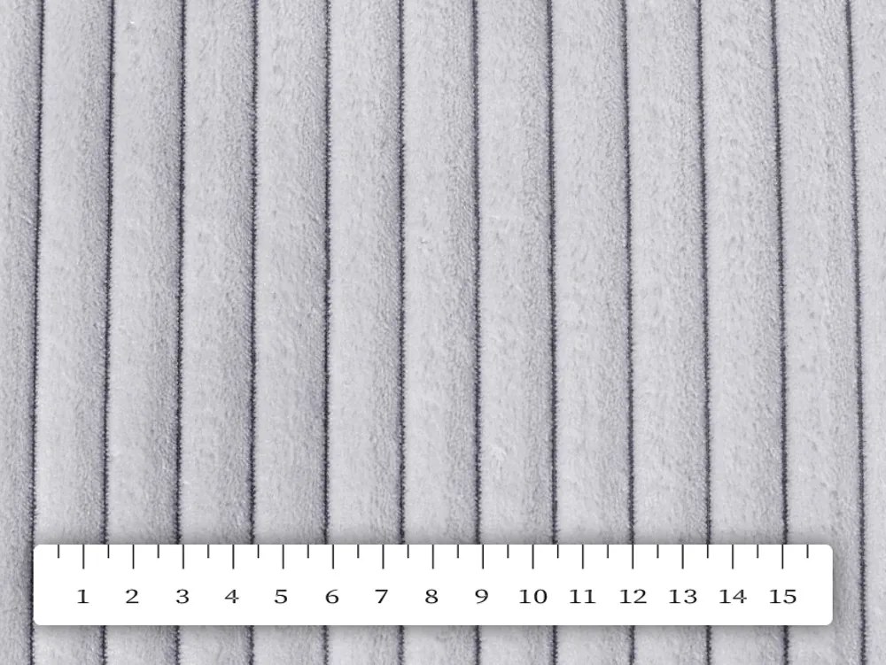 Biante Dekorační povlak na polštář Minky manšestr MKM-001 Světle šedý 50 x 50 cm