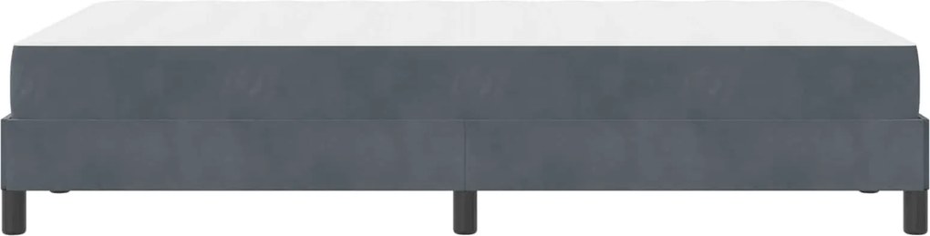 Postel s boxspringem s matrací Tmavě šedá 120 x 190 cm textil 3398678