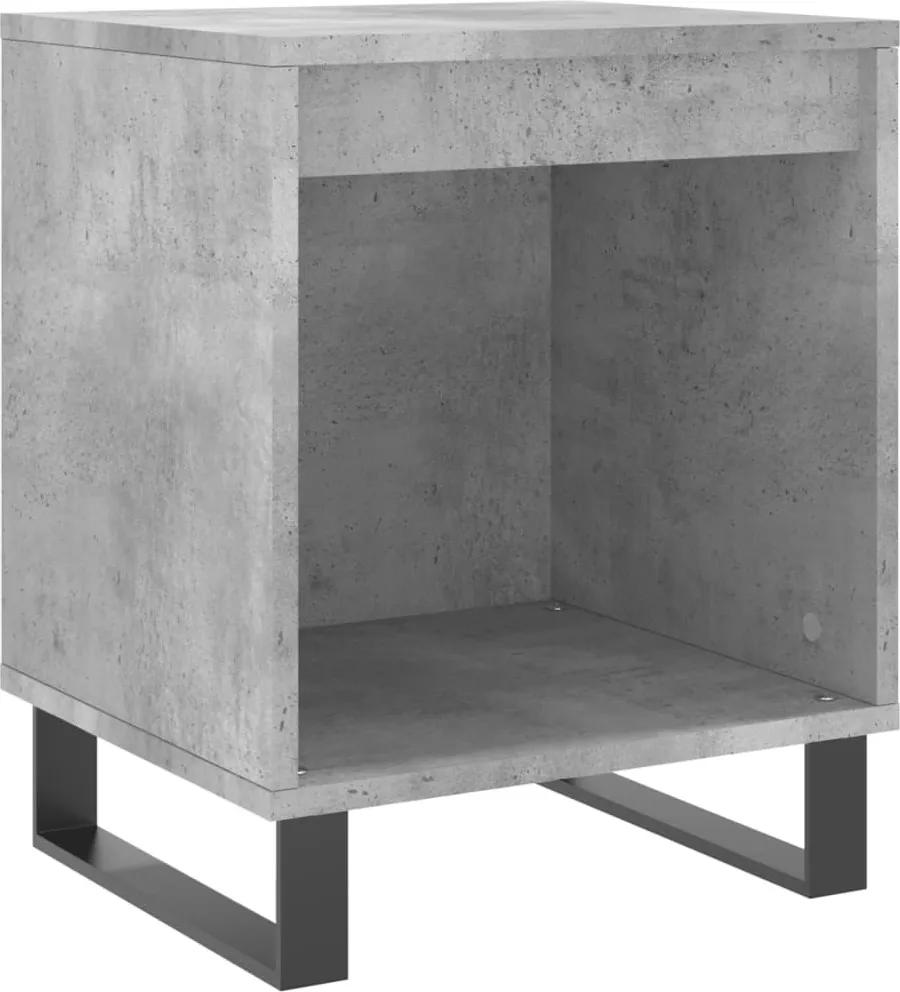 vidaXL Noční stolek 40x35x50 cm kompozitní dřevo [830740] Barva: Bílá
