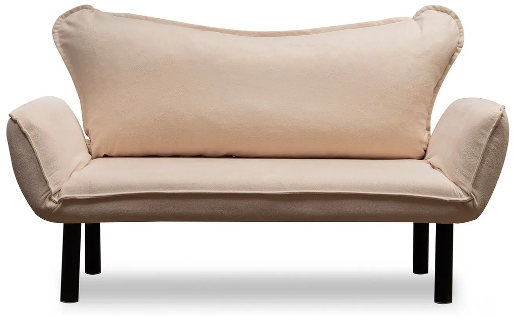 Designová rozkládací pohovka Wenda 140 cm krémová