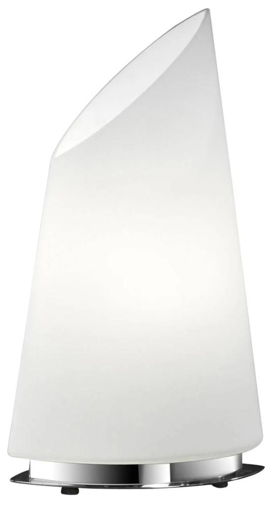 BANKAMP Sail stolní lampa ze skla, 42cm, stmívač
