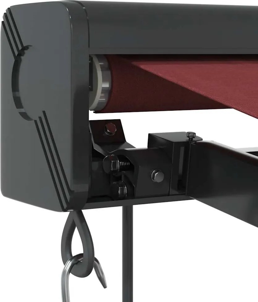 Automatická zatahovací markýza burgundská 350 x 250 cm 3215329