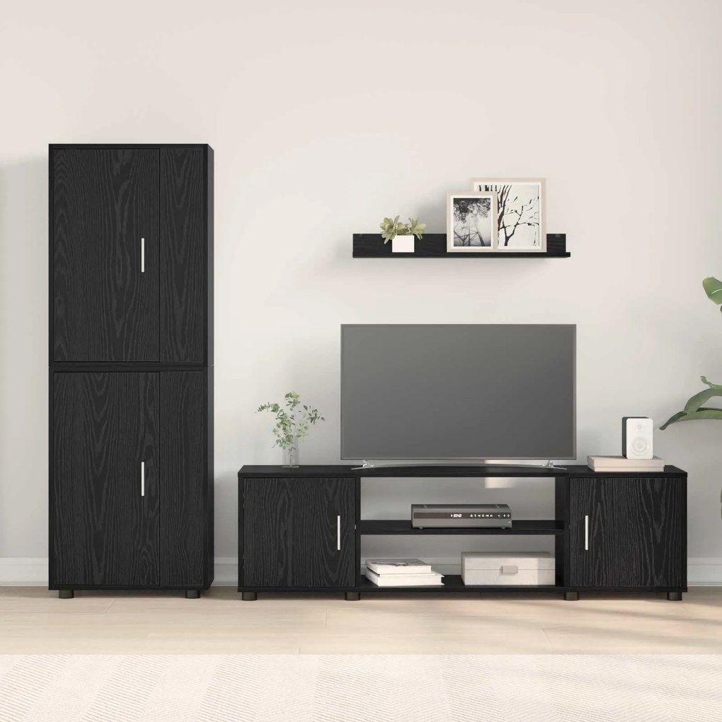 Sestava TV skříněk Černý dub Kompozitní dřevo 3397897