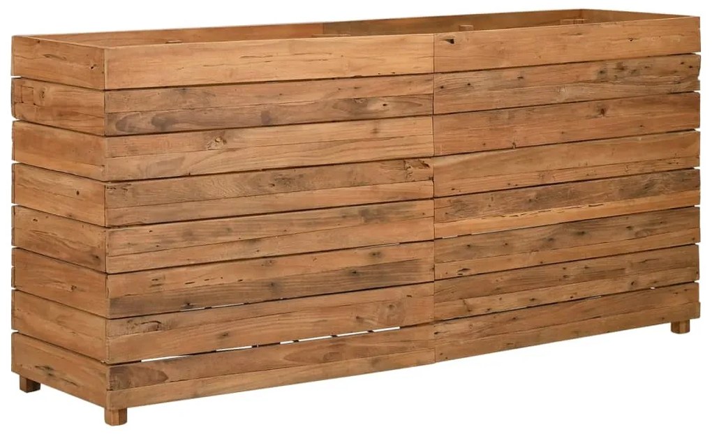 vidaXL Marketos Vyvýšený záhon 150x40x72 cm recyklované teakové dřevo a ocel