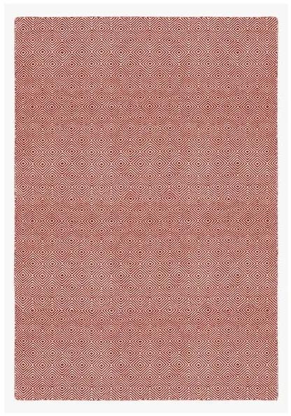 Červený oboustranný koberec vhodný i do exteriéru Green Decore Solitaire, 120 x 180 cm