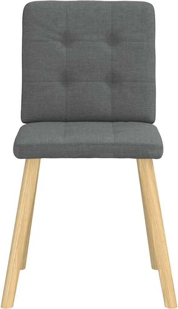 Jídelní židle 4 ks tmavě šedé textil 3315169