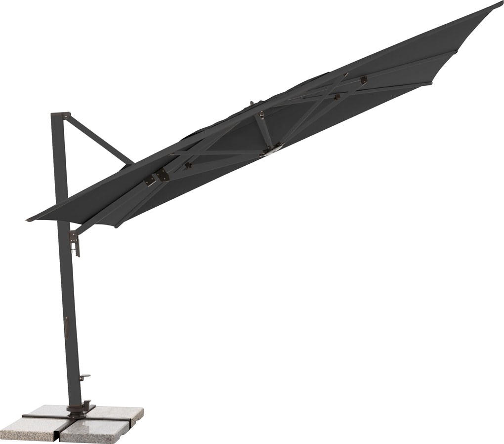 Doppler ALU XL ULTRA 4x3 m - výkyvný zahradní slunečník s boční tyčí