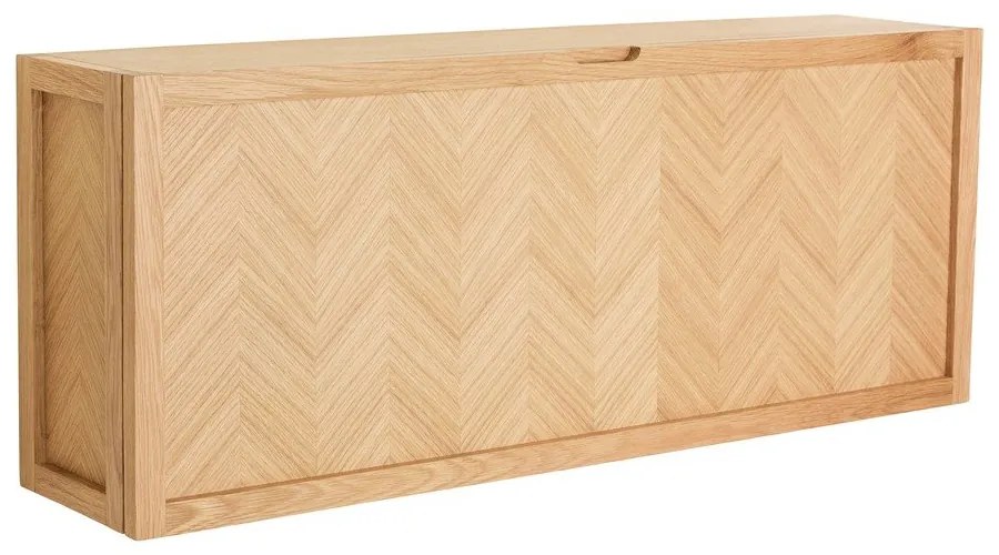 Výklopný závěsný botník z dubového dřeva Herringbone – Hübsch