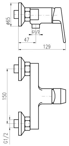RAV Slezák CO181.5 - Sprchová baterie COLORADO lesklý chrom