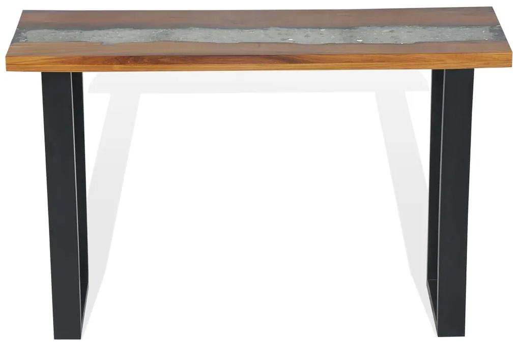 vidaXL Odkládací stolek, teak, 100x35x75 cm