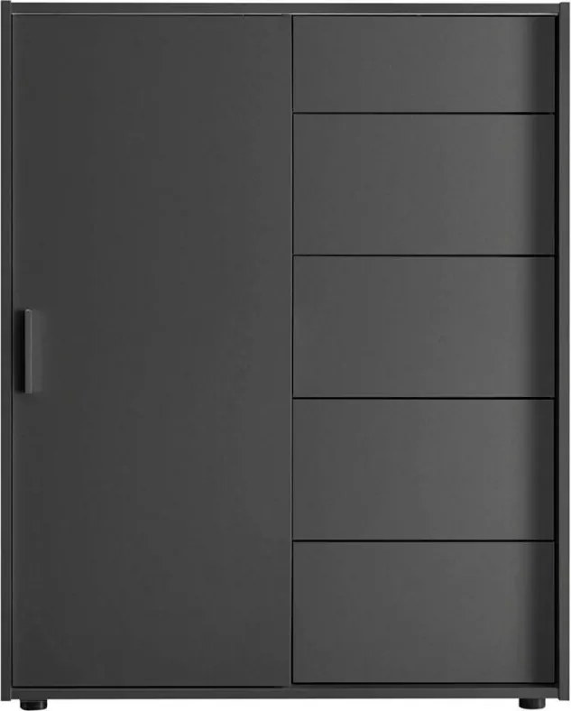 Komoda 1dv 5šx (Grafit) Case