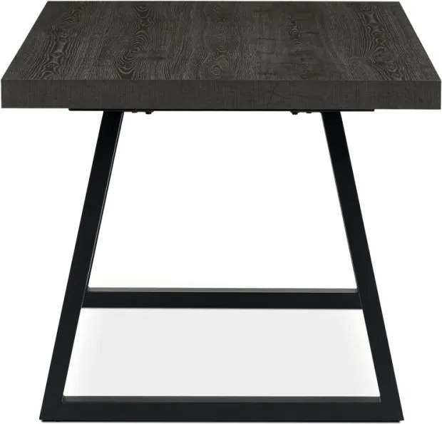 Jídelní stůl rozkládací 160- HT-R5624 GREY, lamino, šedý dub (160 x 90) cm