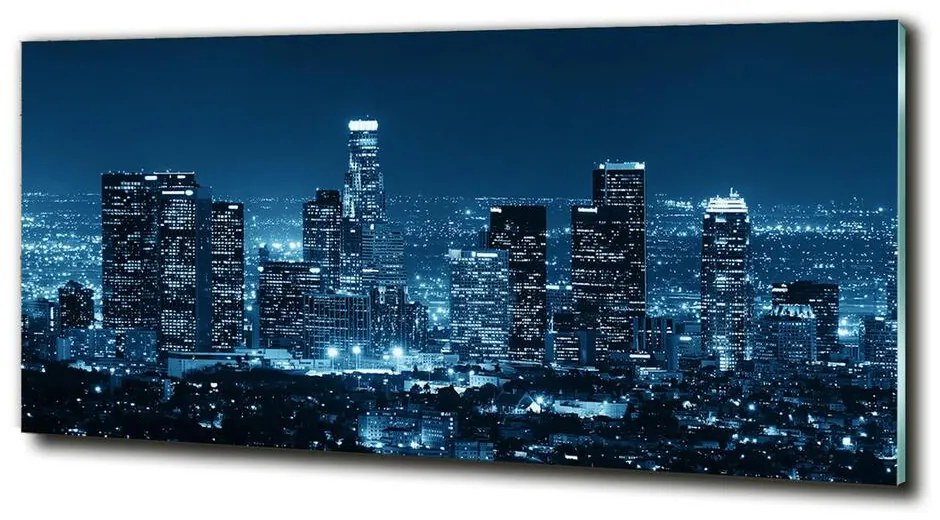 Wallmuralia Foto obraz sklo tvrzené Los Angeles noc 125x50 cm