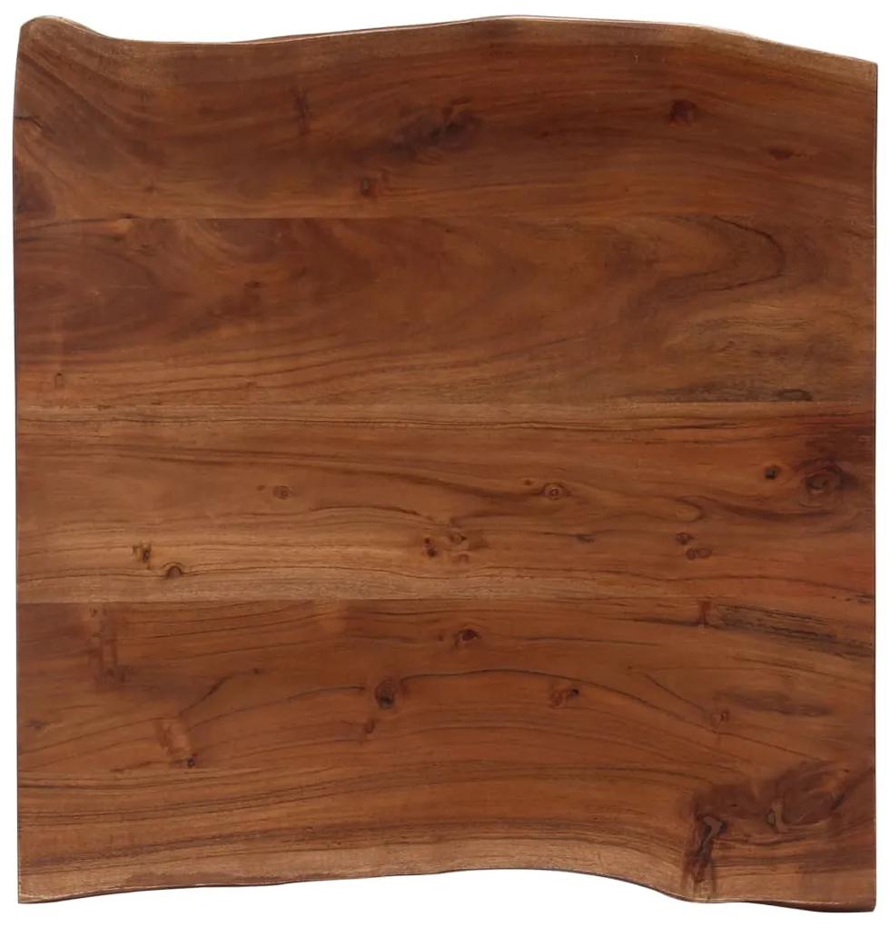 Konferenční stolek s živou hranou 60x60x40 cm akáciové dřevo - Default Title