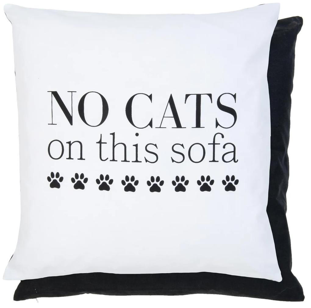 Povlak na polštář No Cats on this sofa -50*50 cm