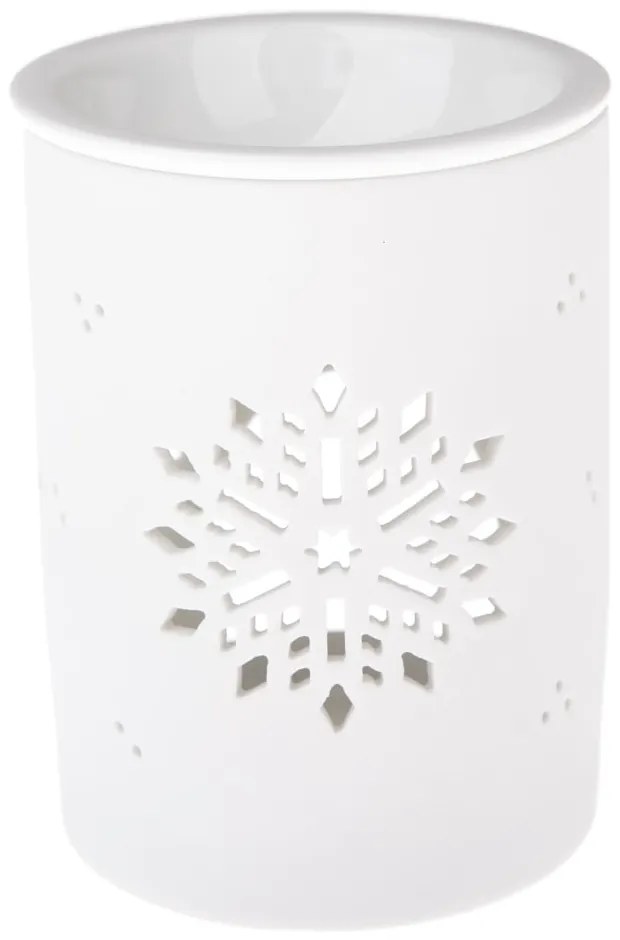 Bílá porcelánová aromalampa Dakls, výška 12,2 cm