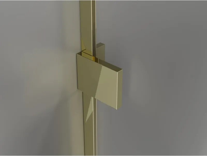 Mexen Lunar sprchová stěna Walk-in pravá 60 x 200 cm, transparentní 8 mm, zlatá - 830-060-000-50-00-P