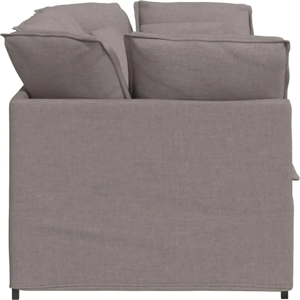 Modulární pohovka s polštáři textil taupe 3321242