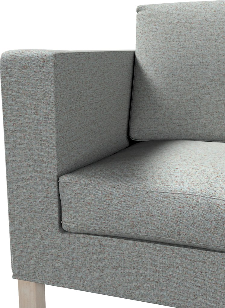 Potah na pohovku IKEA Karlanda 2-místná, krátký barva modrá látka pletený vzor
