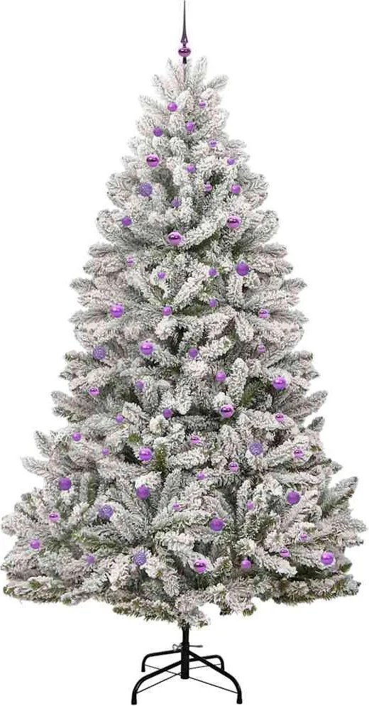 Umělý vánoční stromeček 270 cm 300 LED Teplá bílá PVC a ocel 3395781