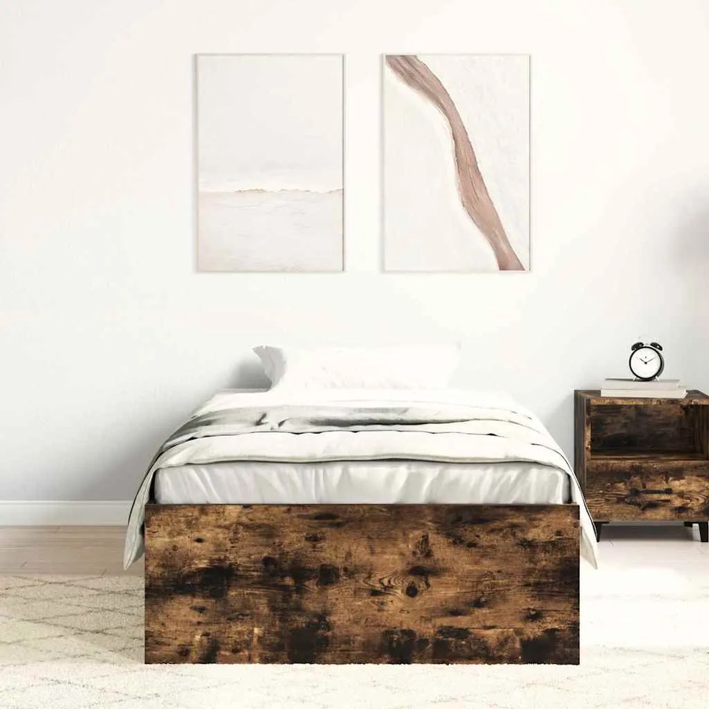Rám postele kouřový dub 90 x 190 cm 3203842