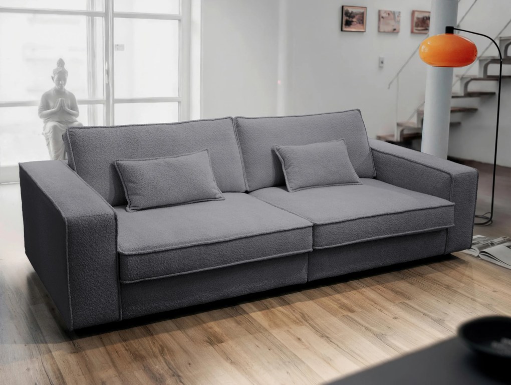 XXXLutz POHOVKA BIG SOFA, plast, textil, kompozitní dřevo, antracitová MID.YOU - Pohovky - 000694009501
