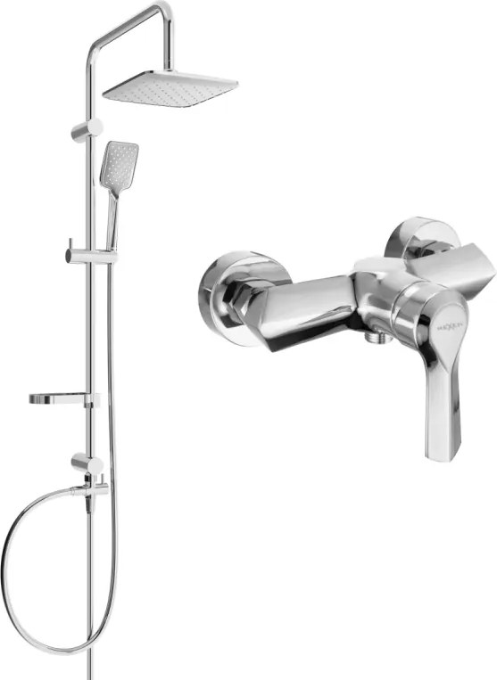 Mexen Sven sprchový set s dešťovou sprchou a sprchovou baterií Sabre, chromová, 72140262-00