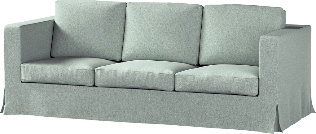 Potah na pohovku IKEA Karlanda 3-místná nerozkládací, dlouhý barva zelená látka pletený vzor