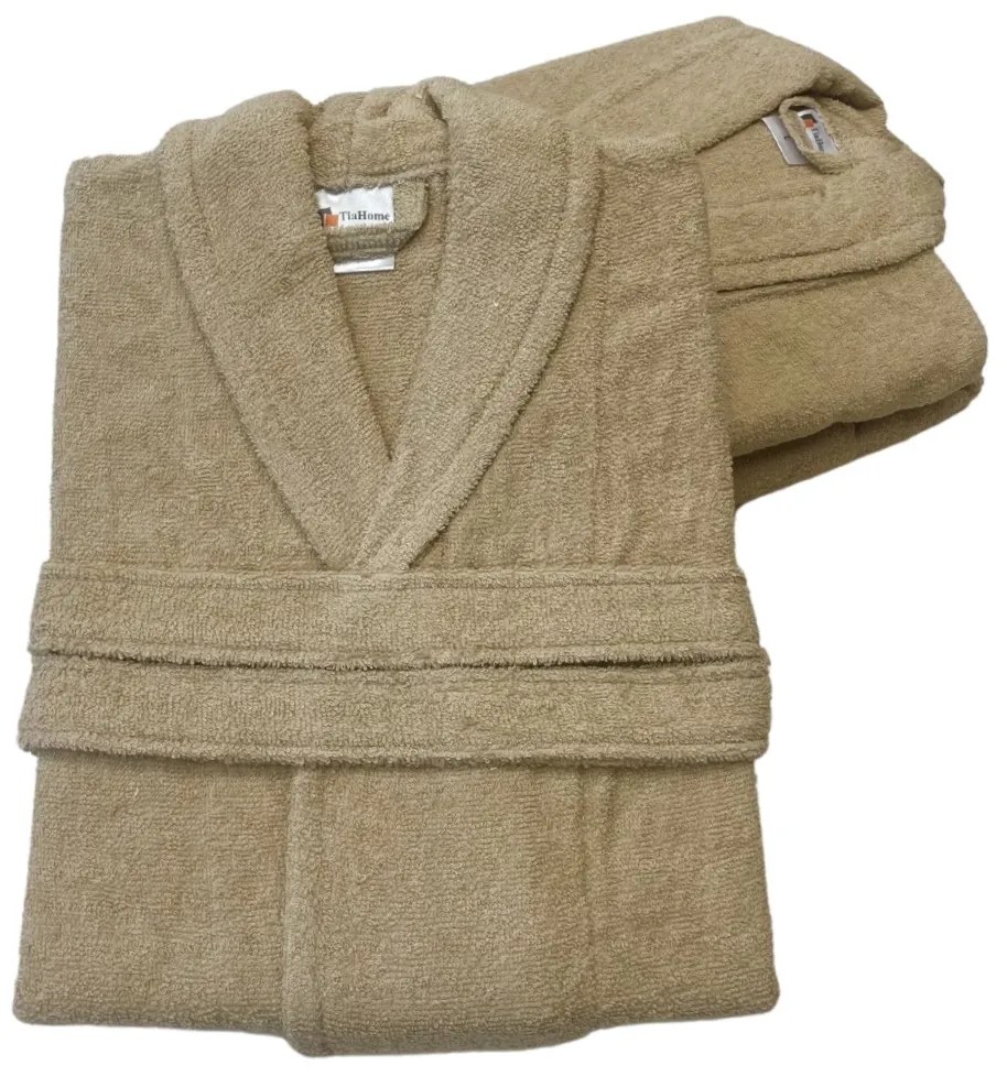 Froté deluxe unisex župan Bežový TiaHome - S/M