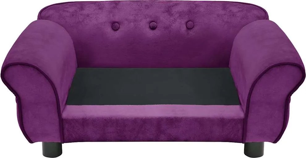 Pohovka pro psy vínová 72 x 45 x 30 cm plyš 171041