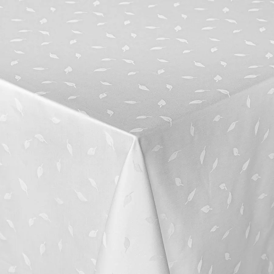 Ubrus Veba ATHOS Lístky bílá Velikost: 140x120 cm