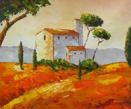 Přímořská vila - 60 x 90 cm