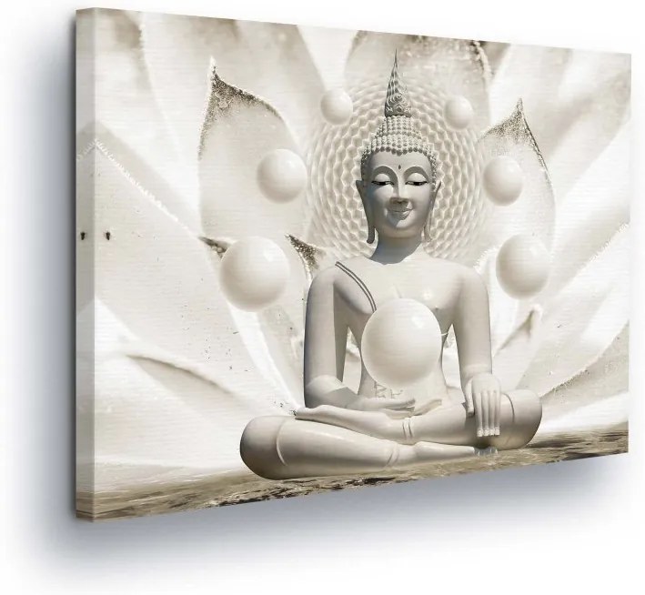 GLIX Obraz na plátně - Meditující Budha 80x60 cm