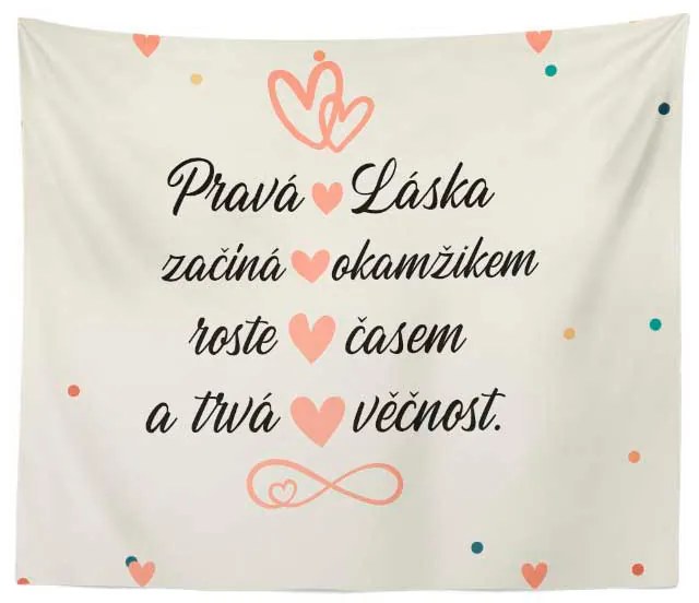 Sablio Deka Pravá láska: 150x120 cm