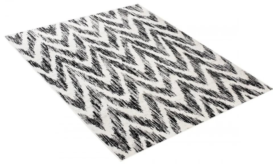 Kusový koberec PP Kimona krémovočerný 200x300cm