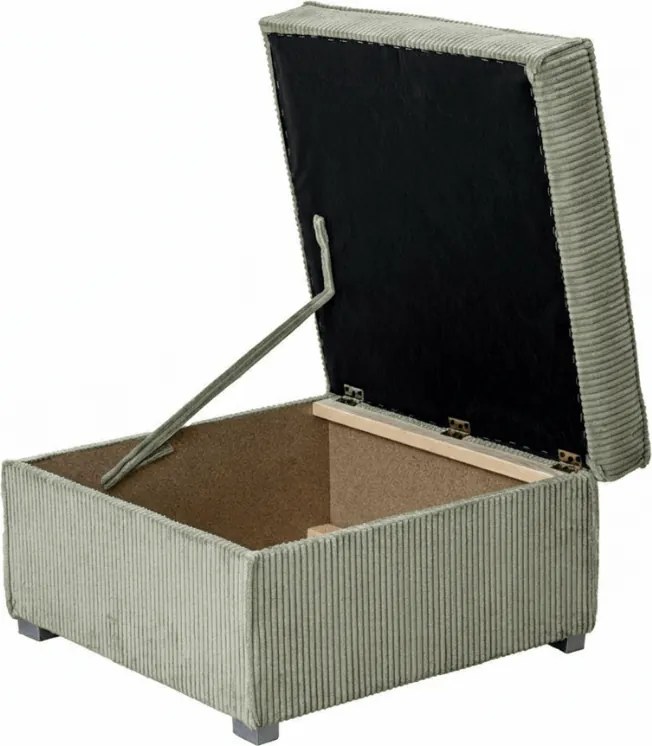 Taburet SMART COSARO XL s úložným prostorem 71x71 cm, mentolový