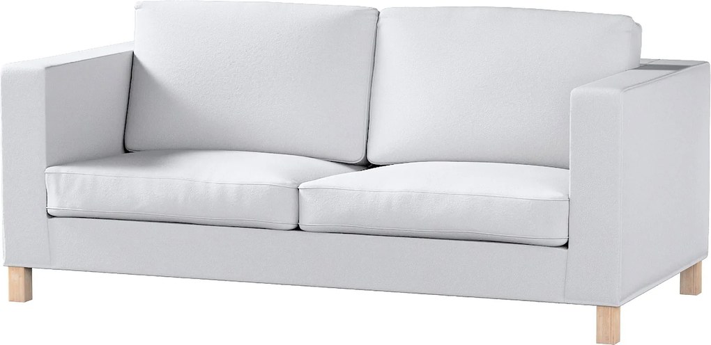 Potah na pohovku IKEA Karlanda rozkládací, krátký barva bílá látka pletený vzor