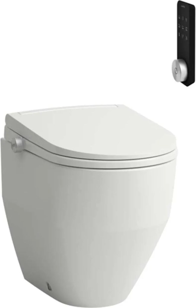 Laufen Cleanet Pro - Stojící elektronický bidet s keramikou, vario odpad, Rimless, SoftClose, bílá H603890000S002