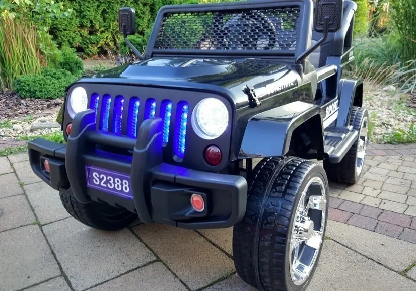 LEAN CARS Elektrické autíčko Jeep S2388 černé 4x45W