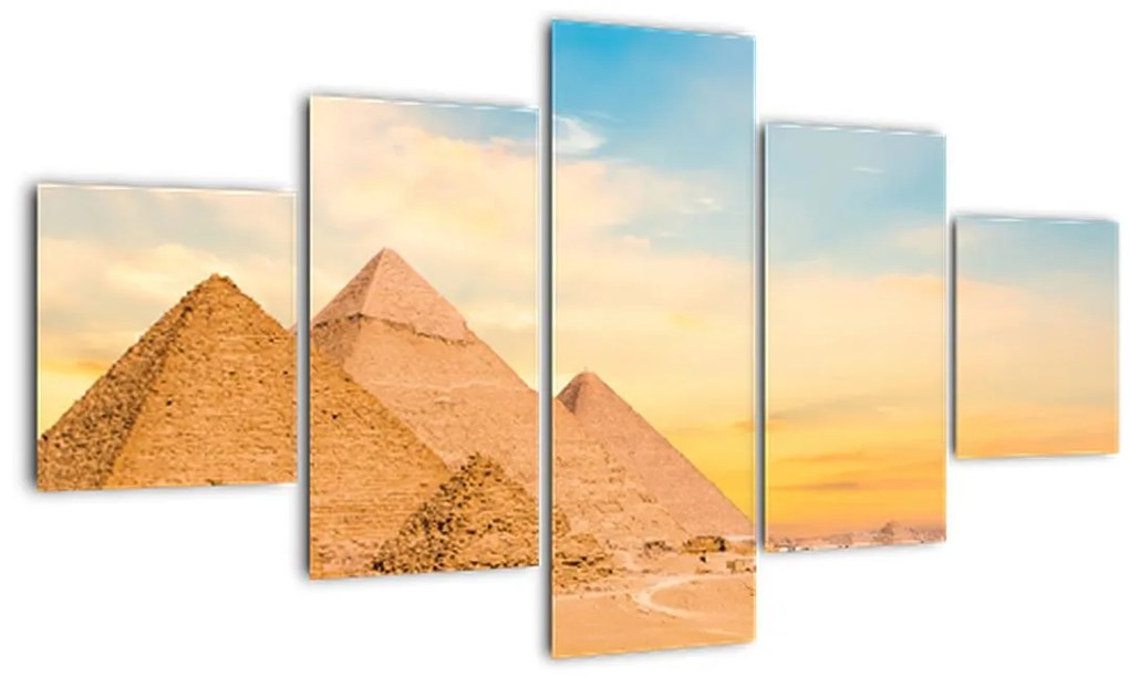 Obraz egyptských pyramid (125x70 cm)