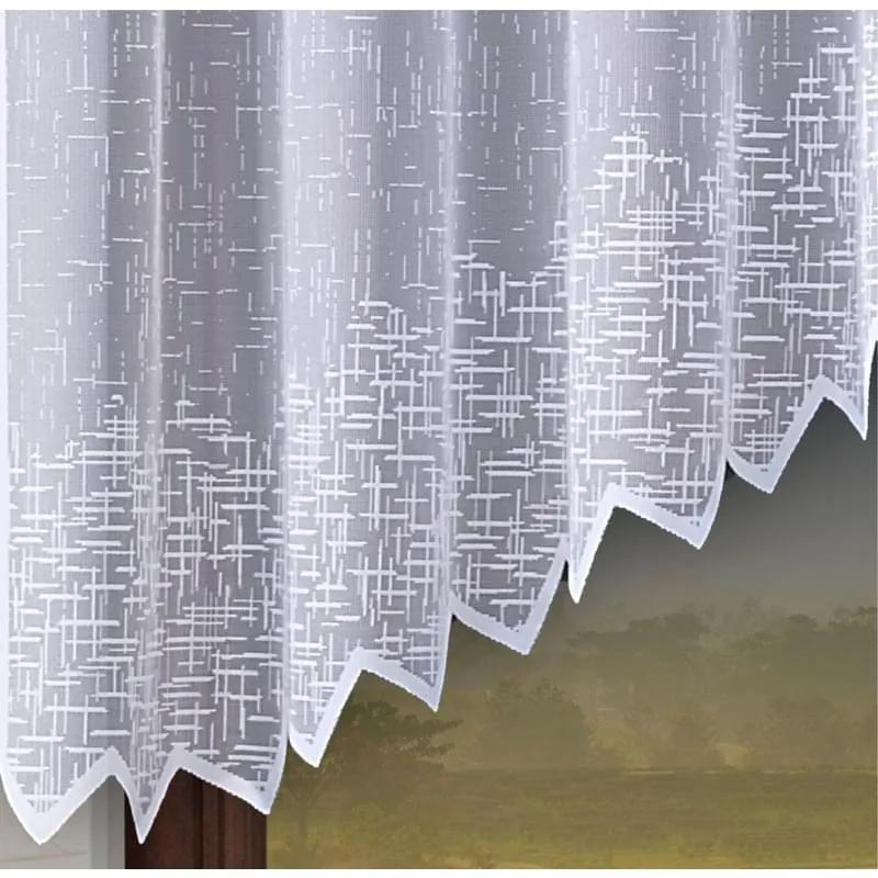 DekorTextil Hotová záclona nebo balkonový komplet Olympia - bílá ROZMĚR: (š x v): 220 x 120 cm