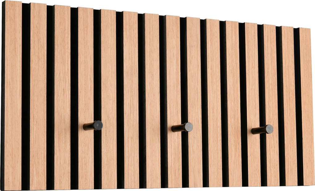 XXXLutz ŠATNÍ PANEL, černá, dub artisan, 60/30/7 cm Xora - Šatní panely - 001234013005